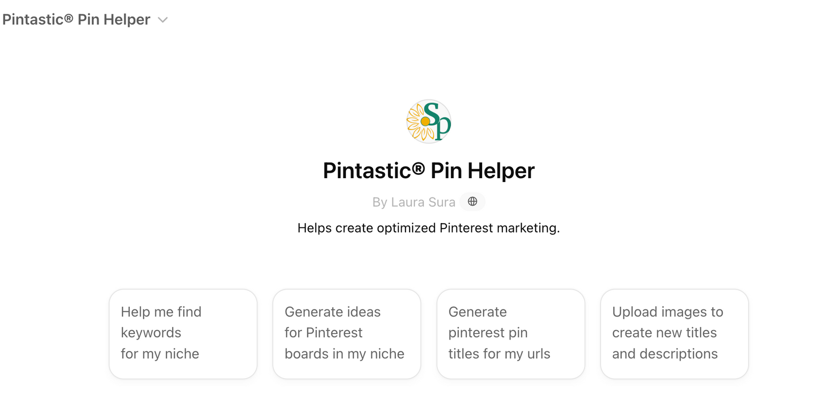 Pinterest ChatGPT PinBot Helper | Pinterest Marketing Strategy with AI ...